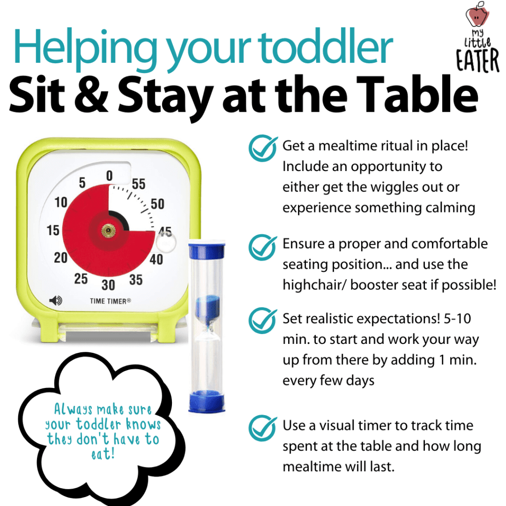How to Help Your Toddler Sit (and Stay) at the Table - My Little Eater
