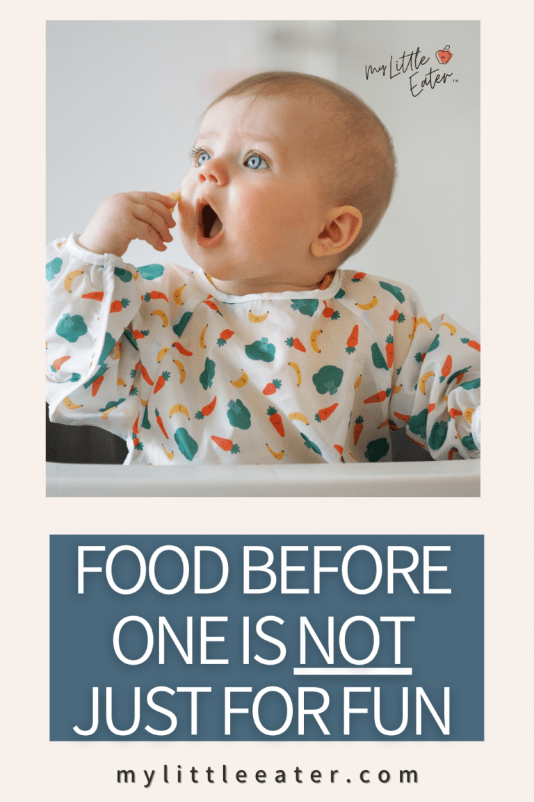 Why food before one is NOT just for fun - My Little Eater