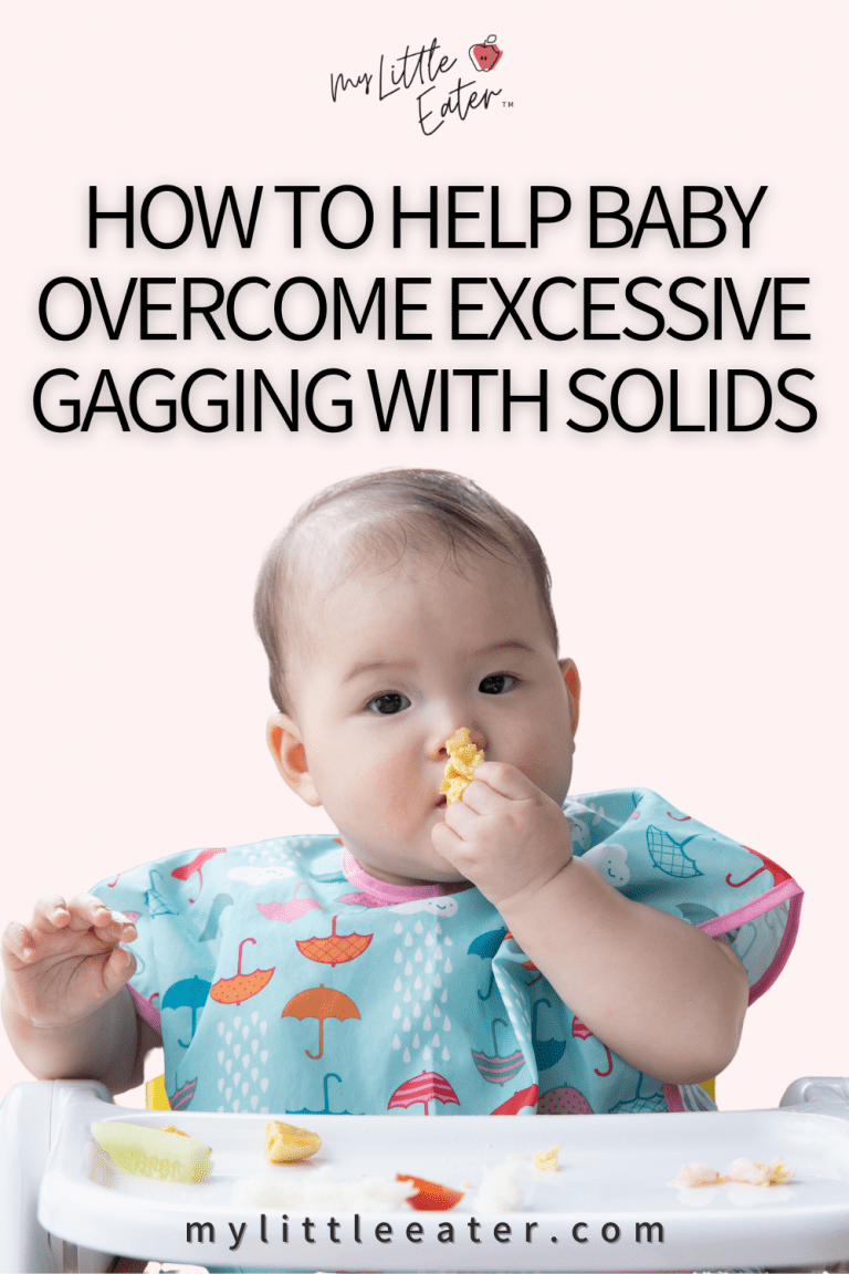 How to help baby overcome excessive gagging when starting solids - My ...