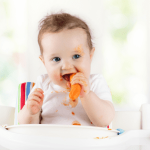 How to help a baby gagging on solids excessively - My Little Eater
