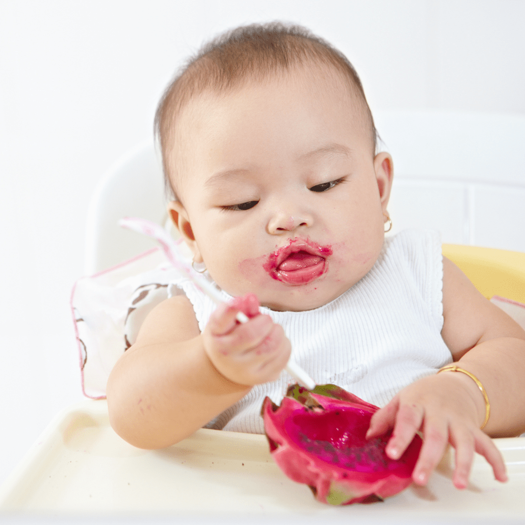 How to help a baby gagging on solids excessively - My Little Eater