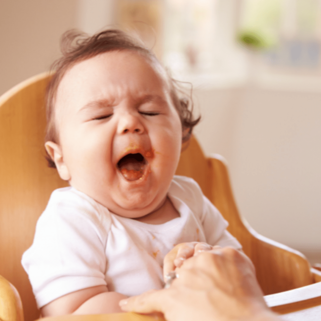 How to help a baby gagging on solids excessively - My Little Eater