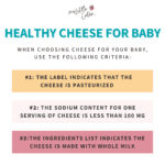 The best cheese for baby led weaning & how to safely serve it - My ...