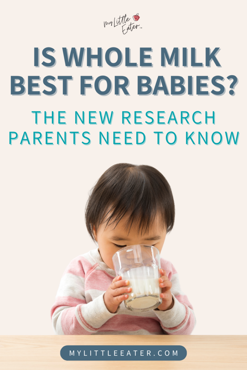 Whole milk for babies or low-fat? The new research parents need to know